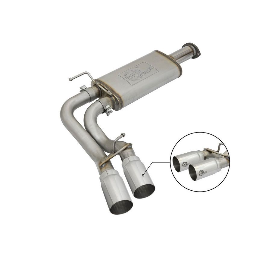 aFe Power 49-46032-P Rebel Series 3 IN Cat-Back Exhaust System w/ Dual ...